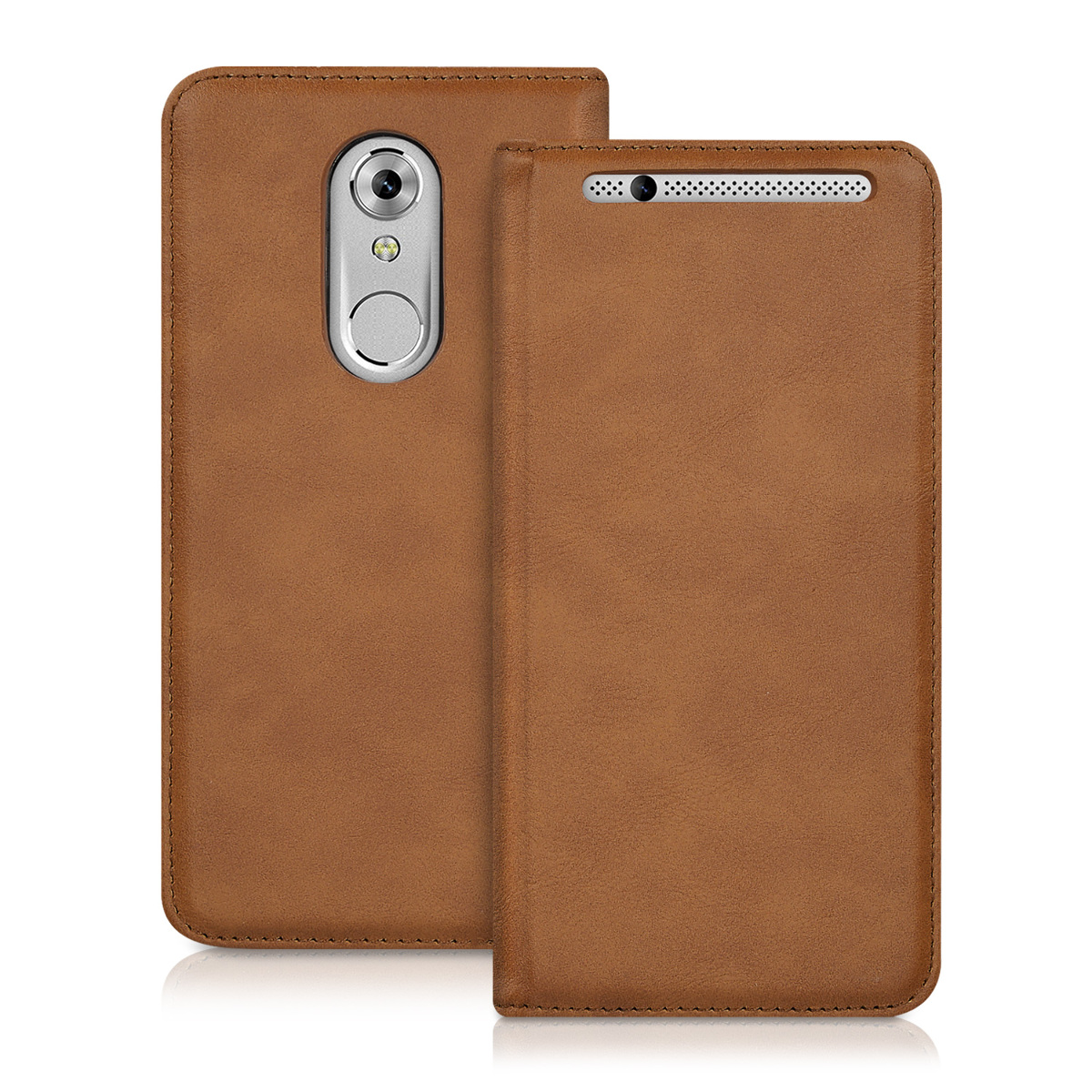 kwmobile FLIP COVER FOR ZTE AXON 7 MINI LEATHER CASE SLIM BACK SHELL ...