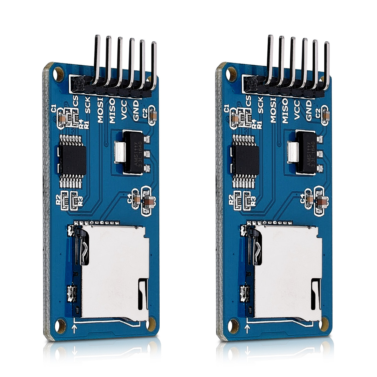 2x Micro SD Card Reader Module 5V Card Adapter for Arduino ...