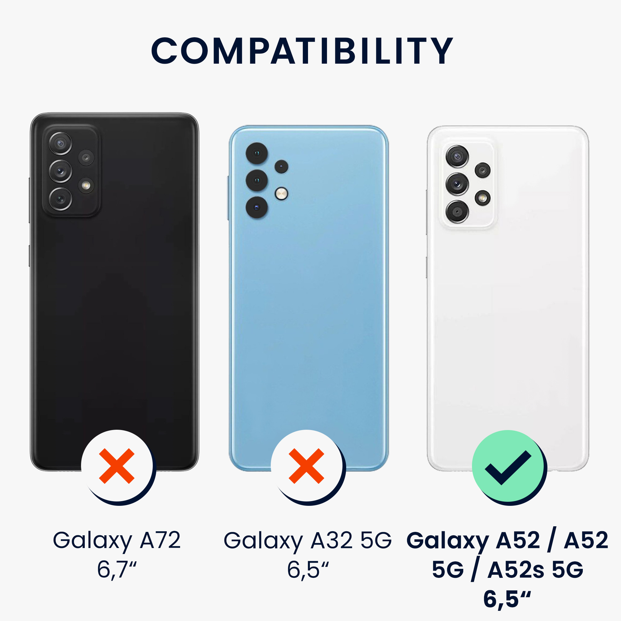 TPU Silicone Case Cover for Samsung Galaxy A52 A52 5G A52s 5G ...